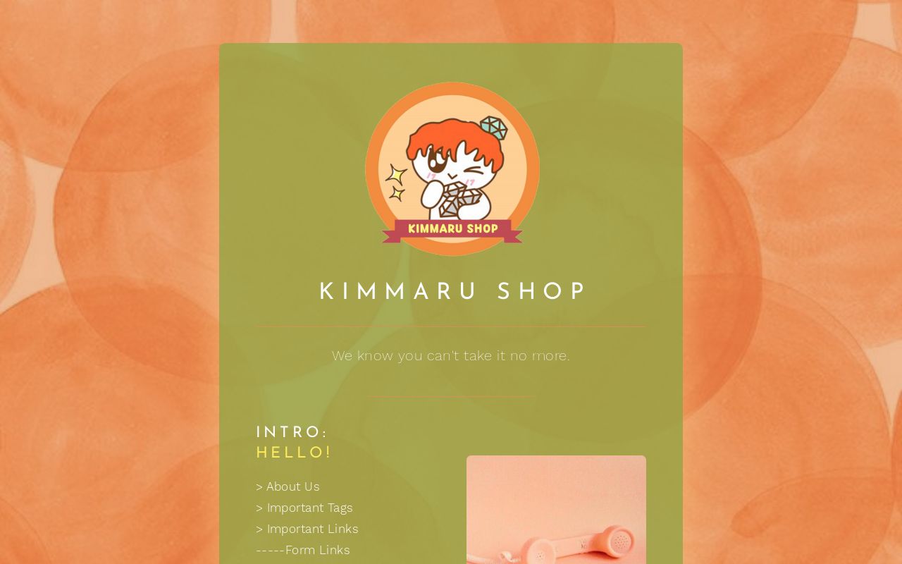 CHECK-IN: Get to know more about Kimmaru!